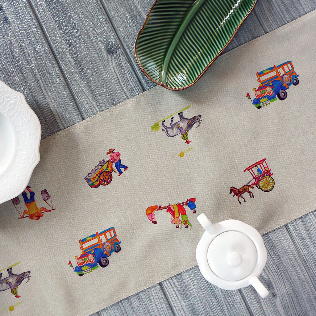 Pinas Table Runner - Cotton & Canvas | Philippines